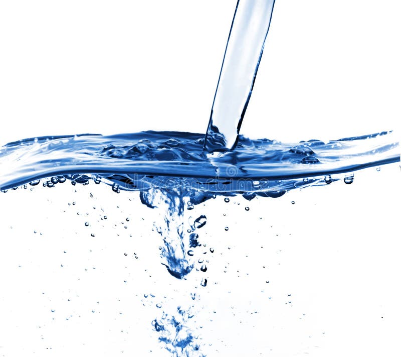 Water stream stock image. Image of drop, blue, falling - 12595839