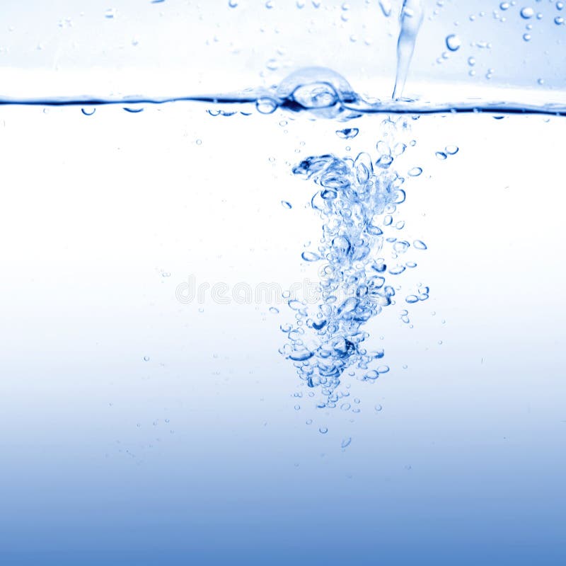 Water Falling in Water stock photo. Image of bubbles, airborne - 2279678