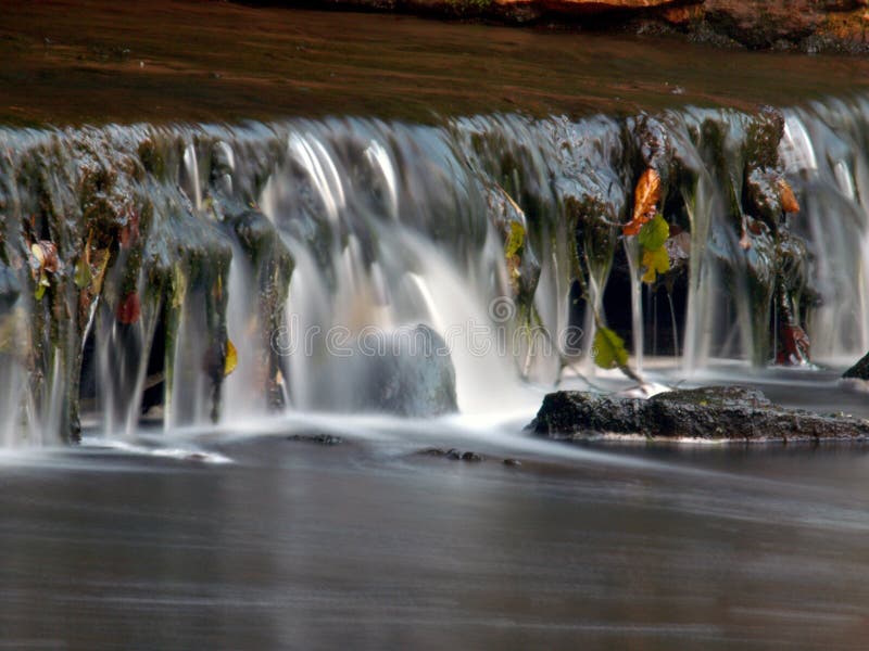 Water Stream in Forest River, Long Exposure Stock Image - Image of ...