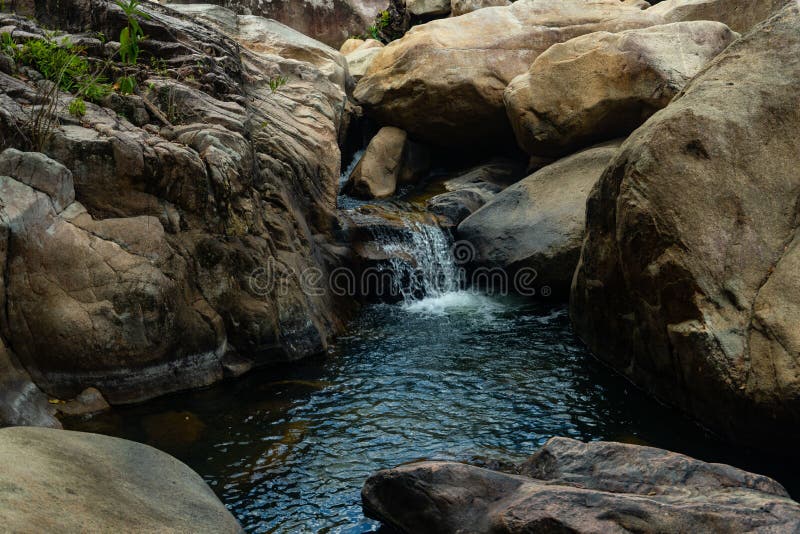Water Stream in the Middle of Rocks in Vietnam Stock Image - Image of ...