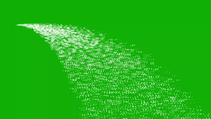 Water Stream Motion Graphics with Green Screen Background Stock Footage ...
