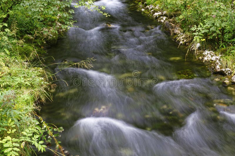 Water stream in nature stock photo. Image of mountain - 118411884