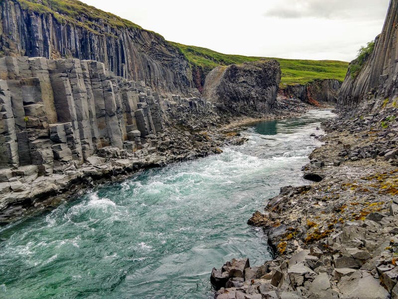 Studlagil Canyon in Iceland Stock Image - Image of country, formation ... Studlagil Canyon in Iceland Stock Image - Image of country, formation ...