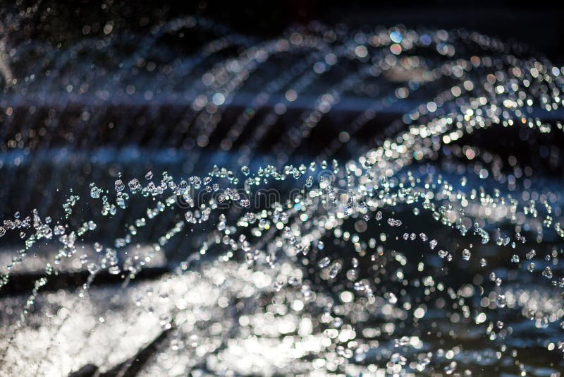 Water Stream Splashing on Ground Stock Photo - Image of park, drop ...