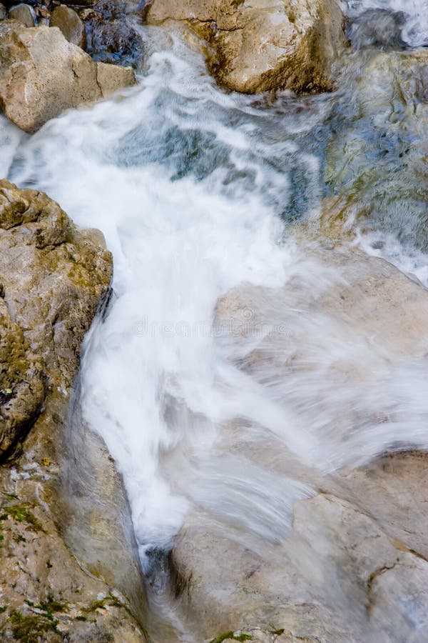 Water streaming down stock image. Image of forest, flowing - 12095511