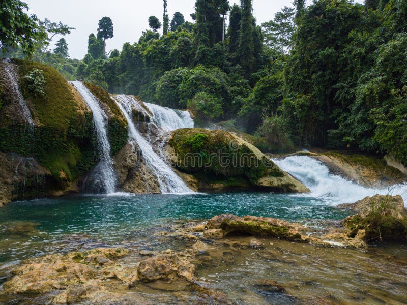 Aliwagwag Falls in the Philippines. Mindanao. Stock Image - Image of ...
