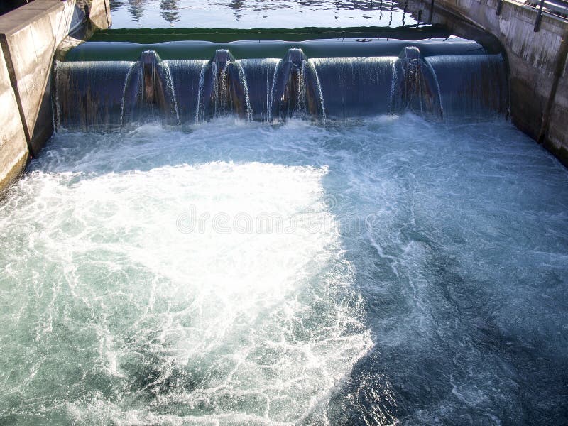 Water streams of the dams stock photo. Image of freshness - 265954146