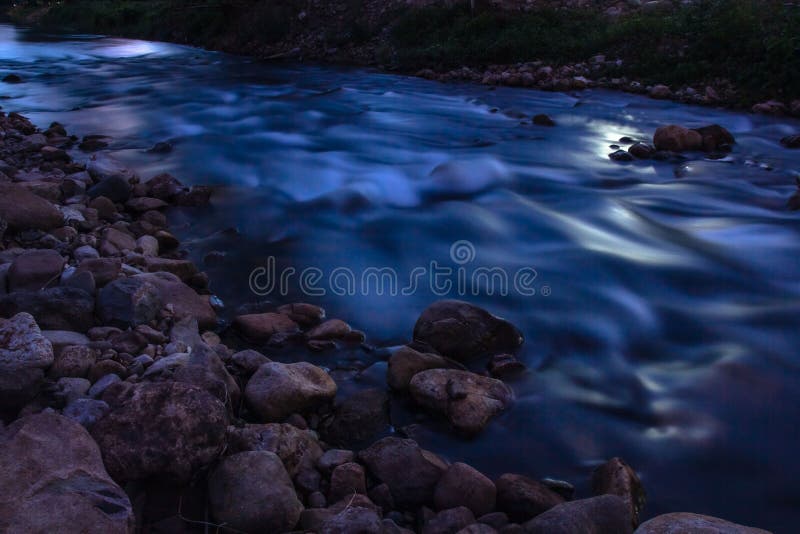 Water Streams, Dark Images or Evening Water Waves Stock Photo - Image ...