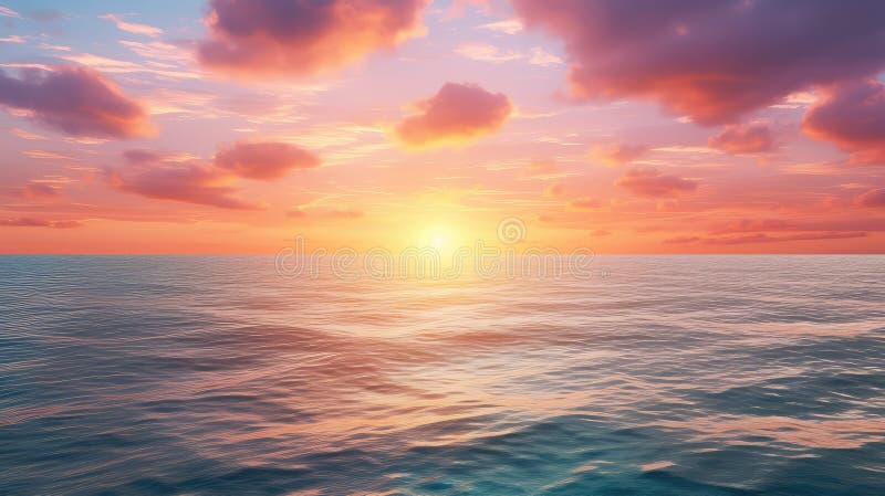 Water sun rays in clouds stock illustration. Illustration of gentle ...