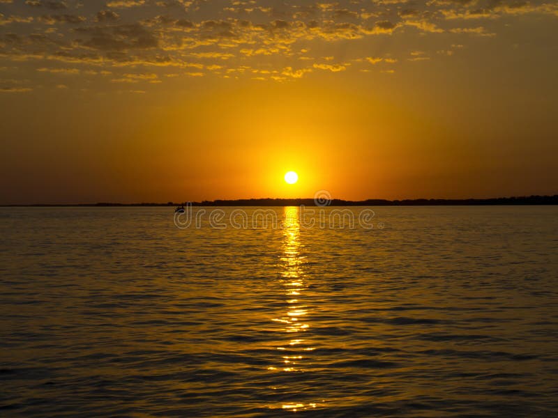 Water sunset stock photo. Image of decoration, outdoors - 60205680