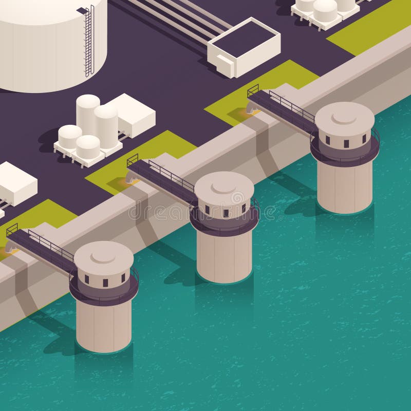 Water Supply Isometric Composition Stock Vector - Illustration of ...