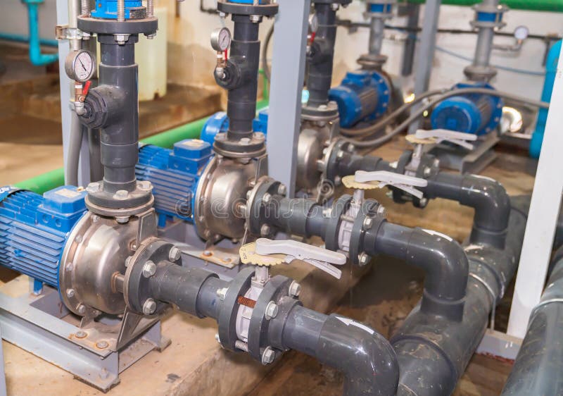 Water Supply System Control Valve. Stock Image - Image of engineering ...