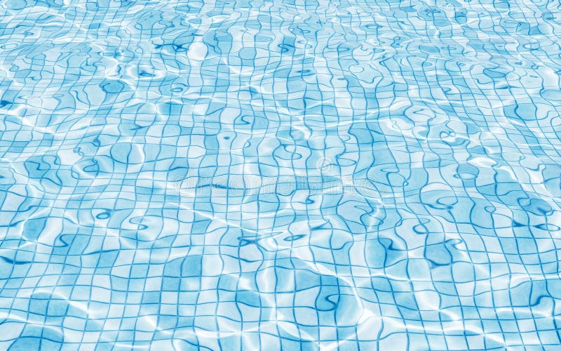 Water Surface with Caustic Phenomenon, 3d Rendering Stock Illustration ...