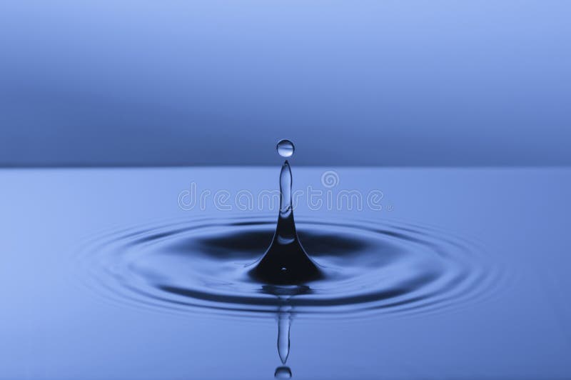 Isolated Water Drop and Tower of Water Stock Photo - Image of circle ...
