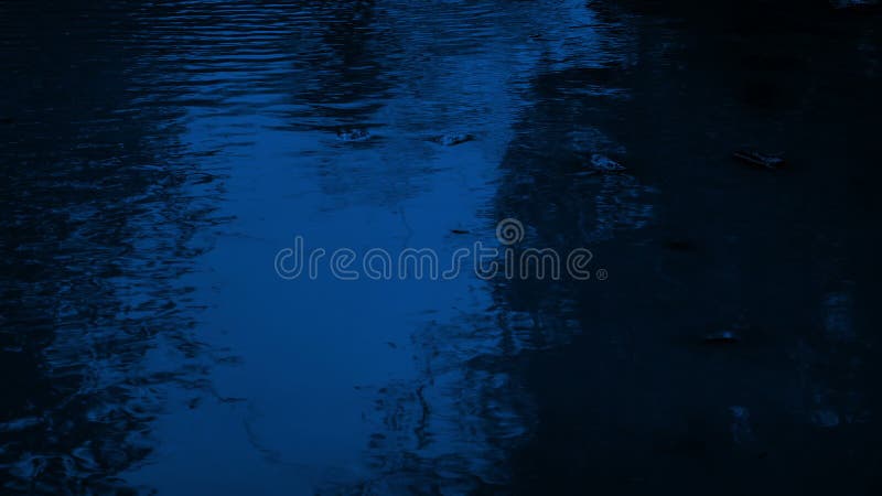 Rippling Pool of Water at Night Stock Video - Video of ripples, pond ...