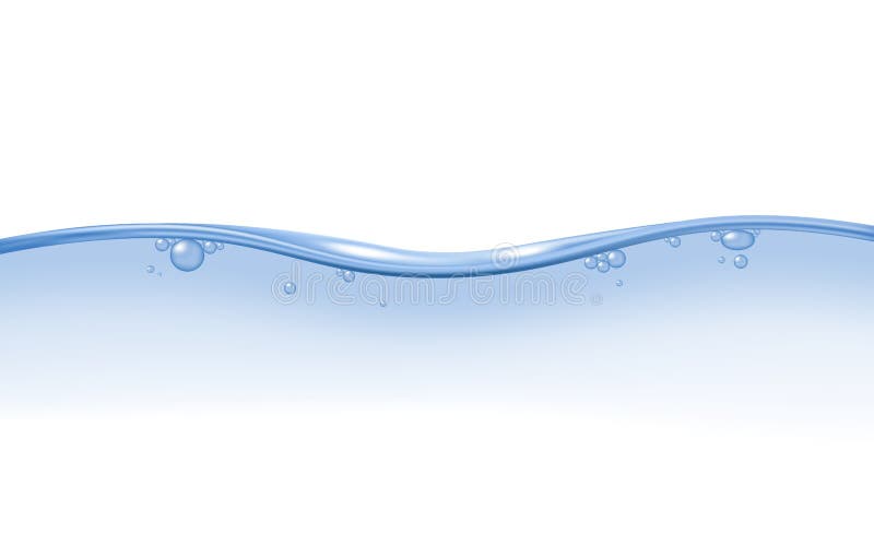Water Surface Edge with Fading Effect, Realistic Vector Illustration ...