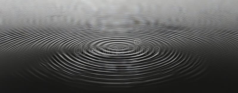 Water Surface with Gentle Ripples and Concentric Rings, Capturing the ...