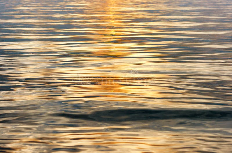 Sunset Sunlight Water Reflection of Bright Sun Golden Sundown Colorful ...