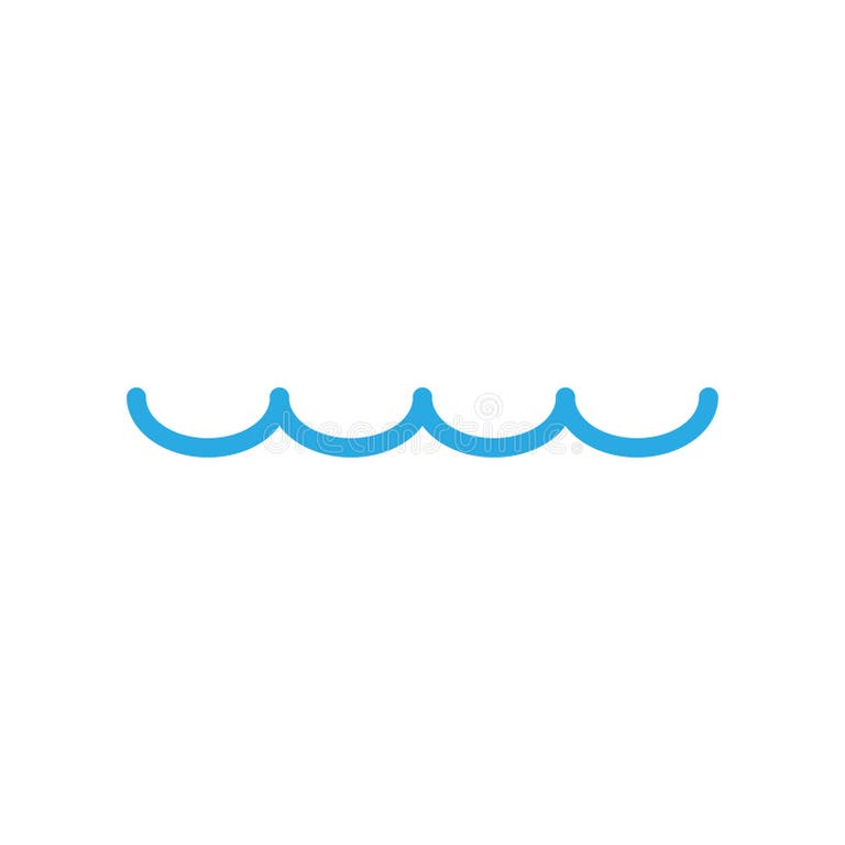Water Surface Icon Graphic Design Template Vector Stock Vector ...