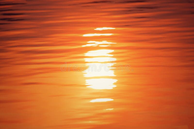 Water Surface in the Light of the Setting Sun Stock Photo - Image of ...