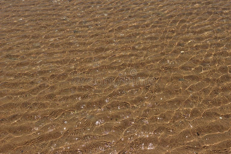 Water Surface Look Like Art on Canvas. 2 Stock Image - Image of sand ...