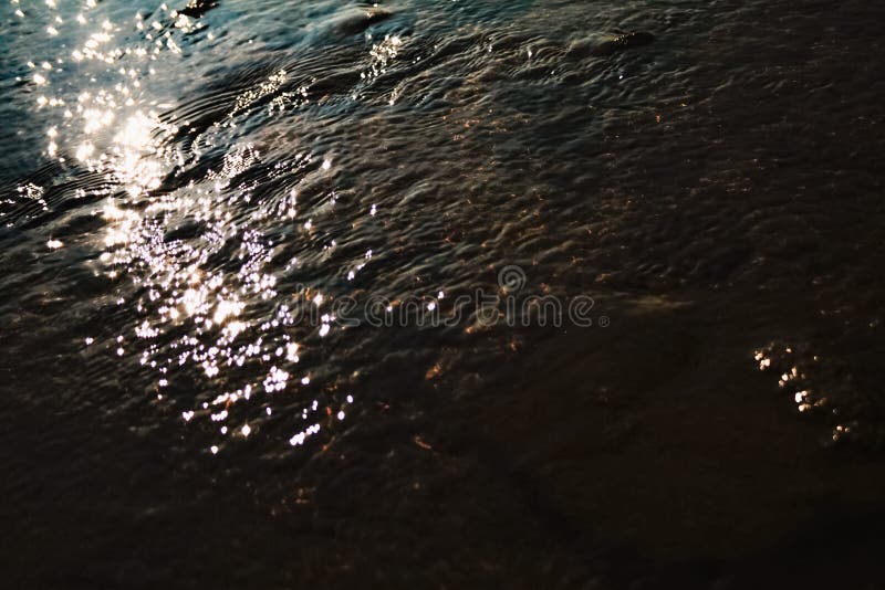 Calm Blue Water Surface Gentle Ripples Waves Effects Stock Photos ...