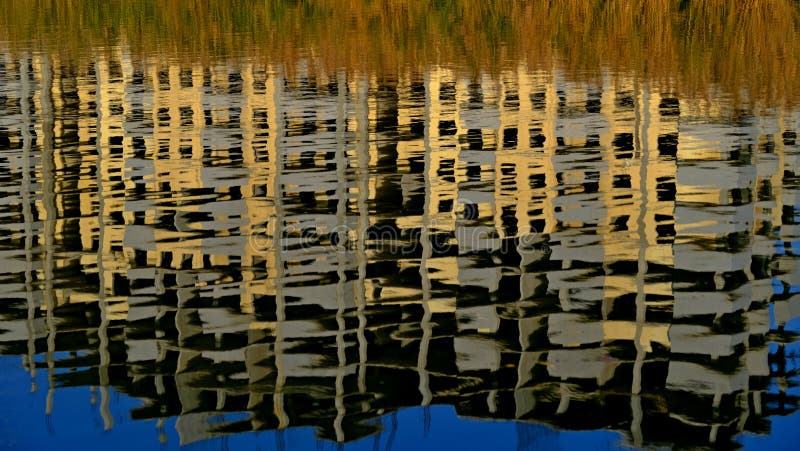 Water Surface. Reflection in Water Stock Photo - Image of pattern, blue ...