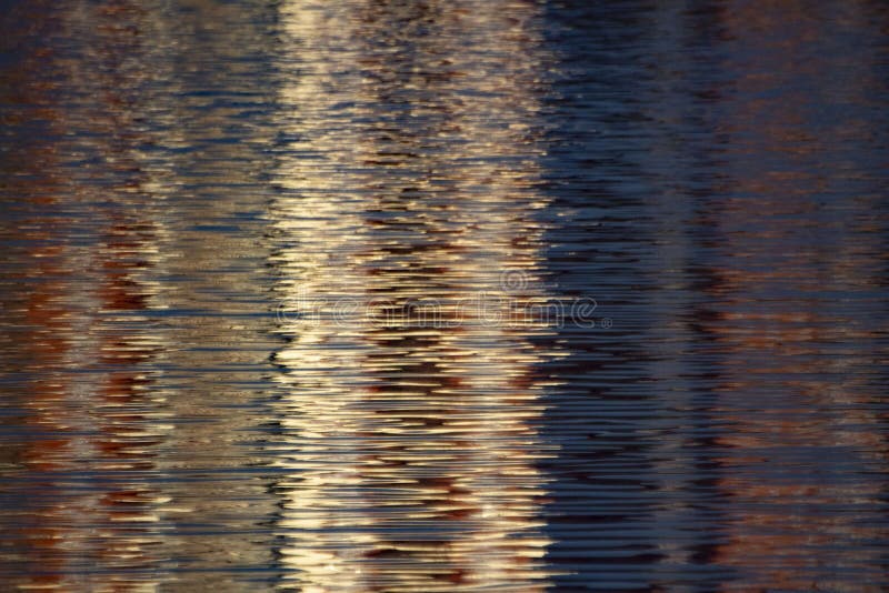 Water Surface with Reflection. the Texture of the Water in the Lake ...