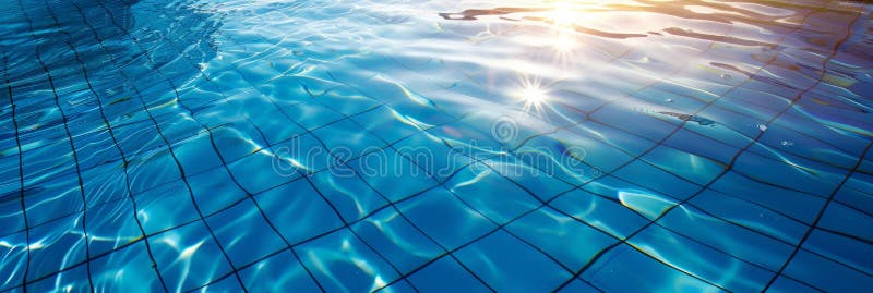 Water Surface with Reflections and Shimmering Light Patterns Stock ...