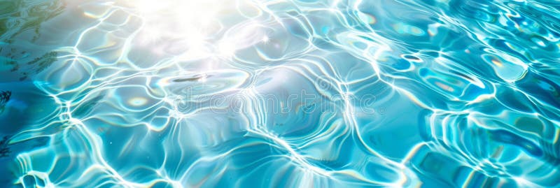 Water Surface with Reflections and Shimmering Light Patterns Stock ...