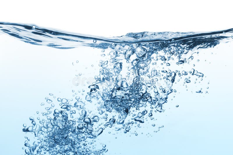 Water Surface with Ripple and Bubble Stock Image - Image of clear ...