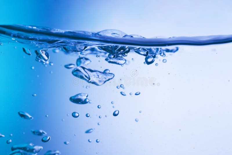 Water Surface with Ripple and Bubble Stock Photo - Image of bright ...