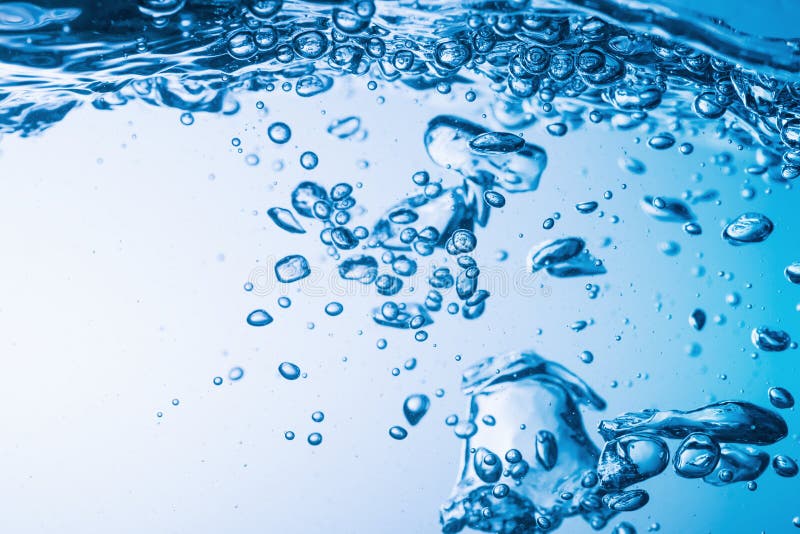 Water Surface with Ripple and Bubble Stock Image - Image of close ...