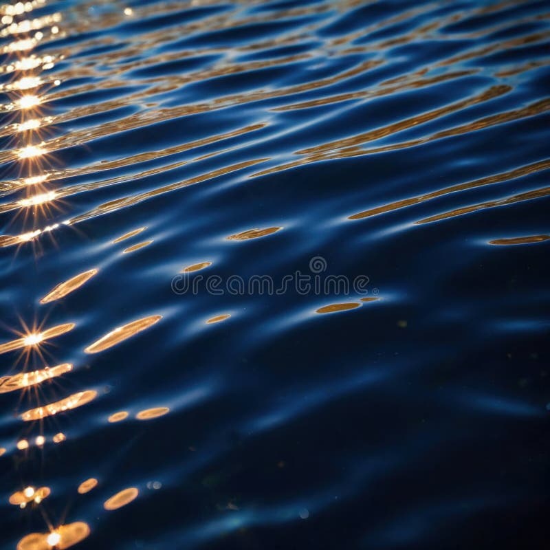 Water Surface Ripple, Liquid Wave Effect on Fresh Outdoor Water Stock ...