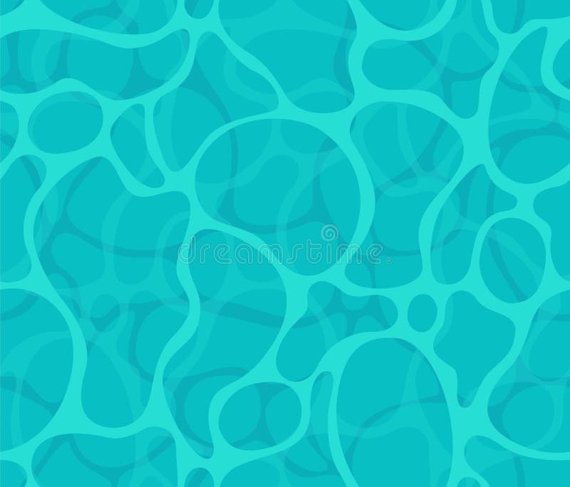 Water Surface with Ripple, Top View Textured Seamless Pattern. Sun ...