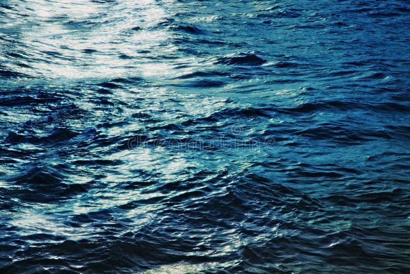 Night Moon Over Water stock illustration. Illustration of away - 10408326