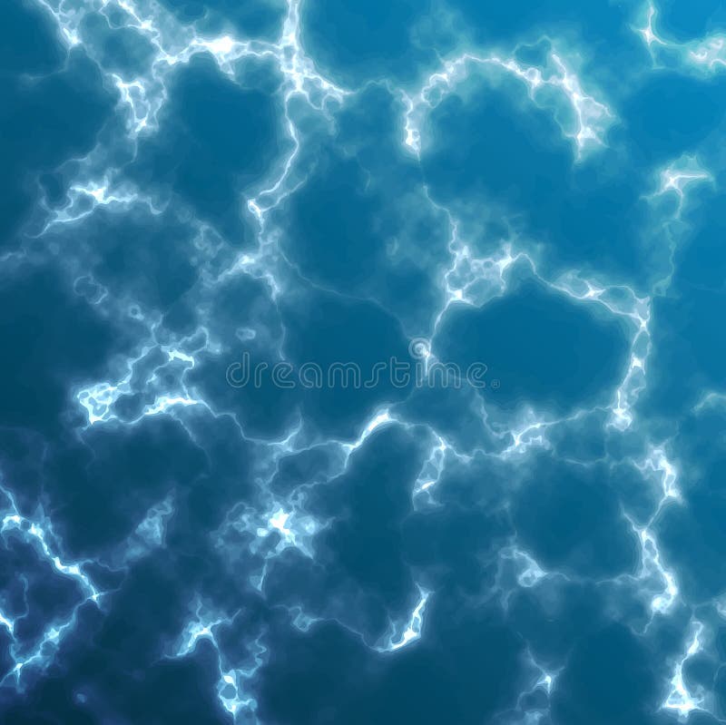 The Water Surface of the Sea, River or Ocean. Vector Illustration of ...