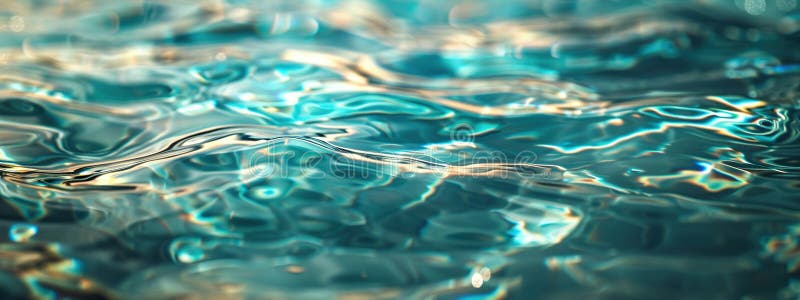 Water Surface in Shallow Dept of Field. Background Banner Stock Photo ...