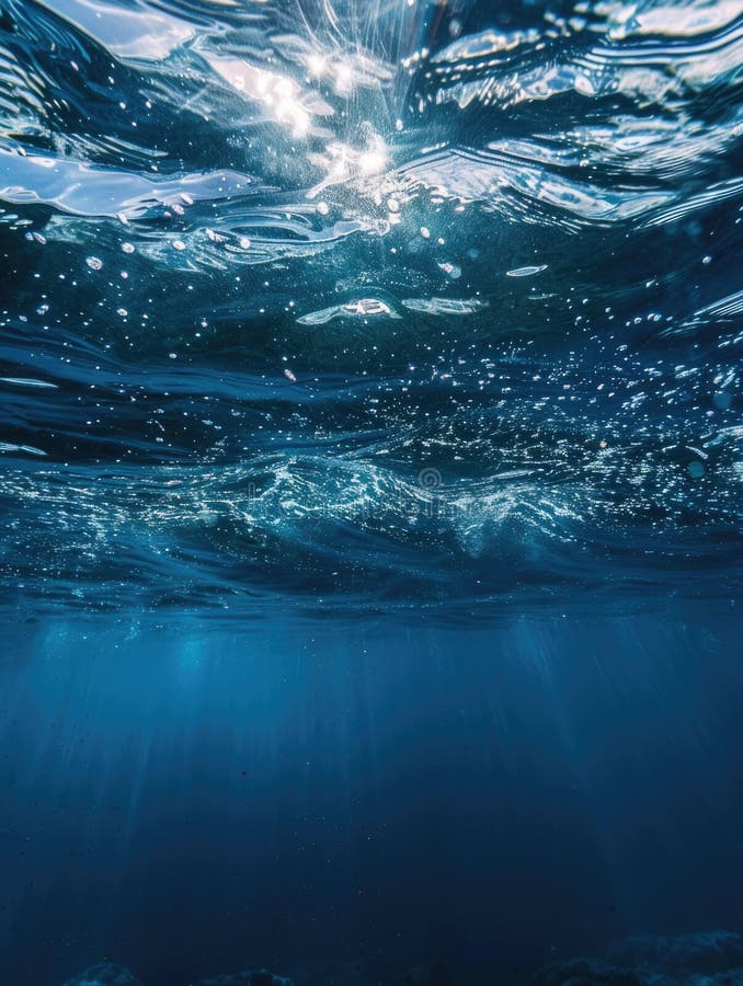 Water Surface with Sunlight Stock Image - Image of peaceful, daytime ...