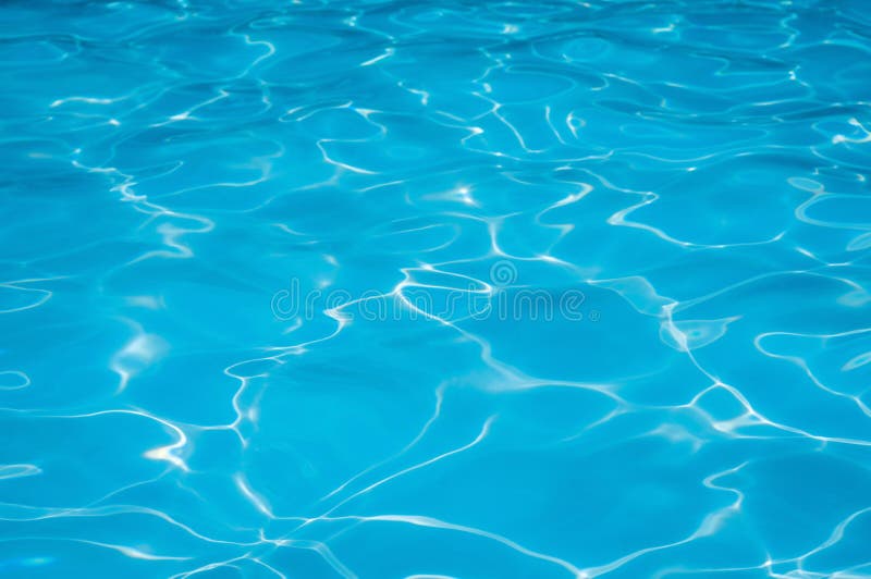 Water Surface in Swimming Pool Stock Image - Image of rippled, shiny ...