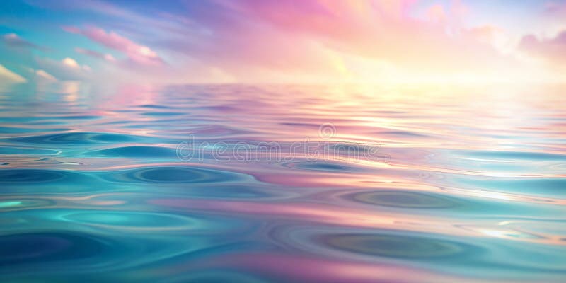 Water Surface Texture with Soft Pastel Colors Abstract Background AI ...