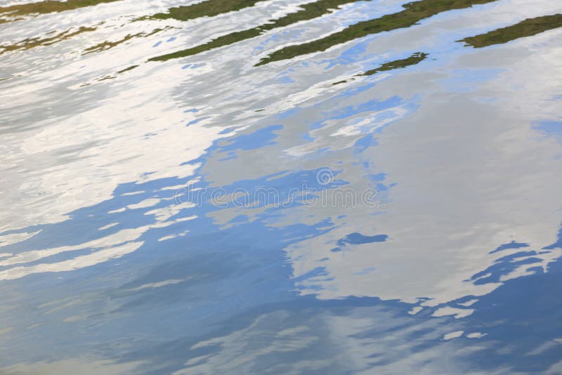 Black and Blue Water Reflection Stock Image - Image of seacoast ...