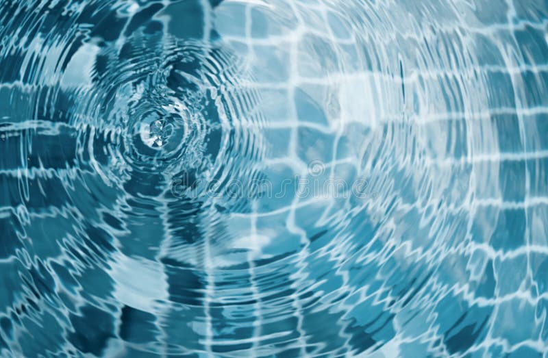 Swimming Pool Bottom Caustics Ripple and Flow with Waves Background ...