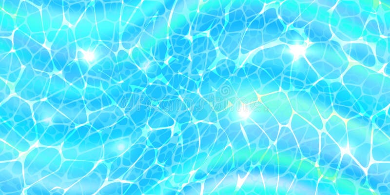 Water Surface Top View Seamless Pattern with Sunlight Glare Reflections ...