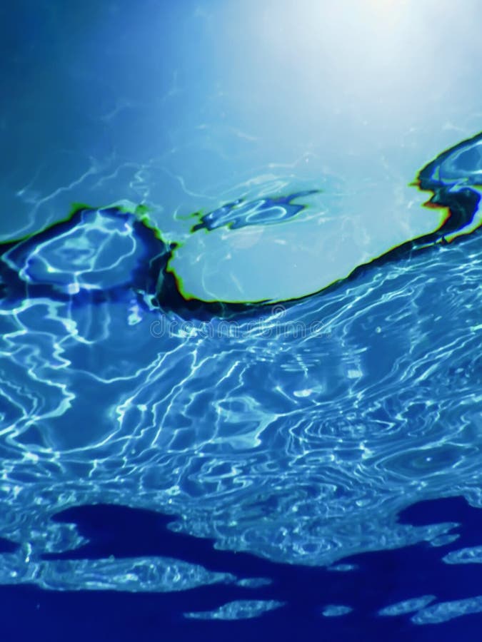 Water Surface Underwater, Swimming Pool Surface Water Background Stock ...