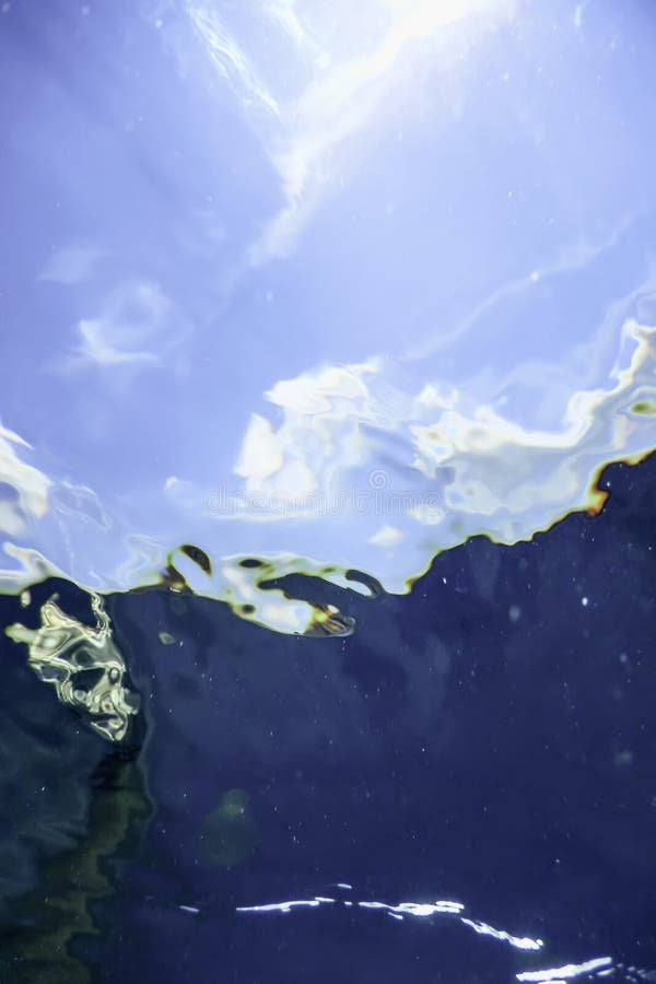 Water Surface Underwater, Swimming Pool Surface Water Background Stock ...
