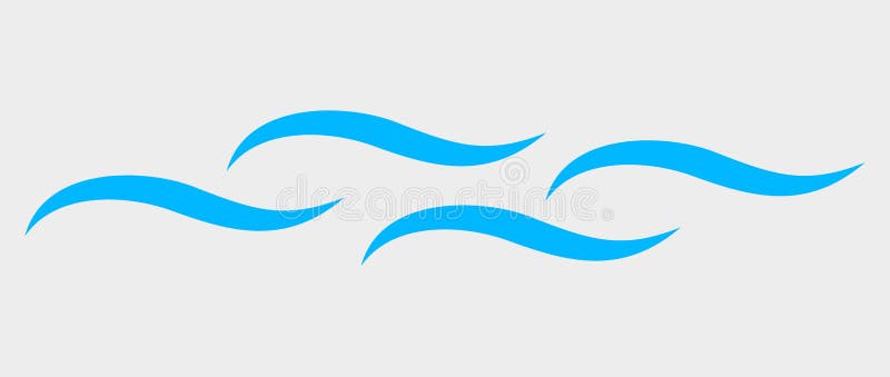 Water Surface Vector Icon Illustration Stock Vector - Illustration of ...