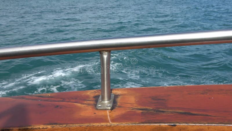 Water Surface with Waves and Ripples from a Moving Boat Stock Footage ...