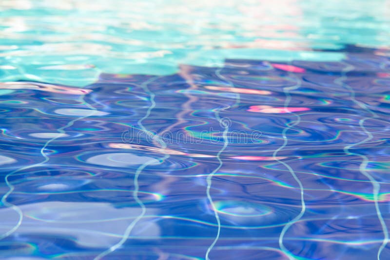 Water in Swimming Pool with Sun Reflection Stock Photo - Image of clean ...
