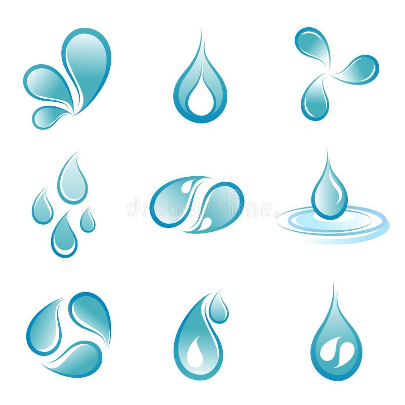 Water symbol stock vector. Illustration of clean, abstract - 18470648